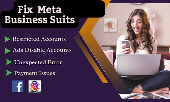 Fix meta business suite and restricted ad accounts by Eramoni44 | Fiverr