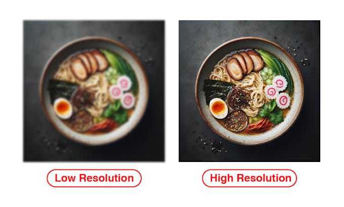 Convert a low resolution image or graphic to high resolution by ...