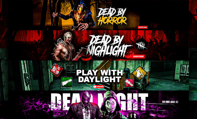 Make banner horror ,dead by daylight , rust for you by Hayatbadaoui ...