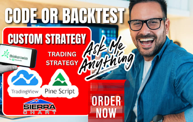 Code your thinkorswim, tradingview pinescript, ninjatrader 8 ...