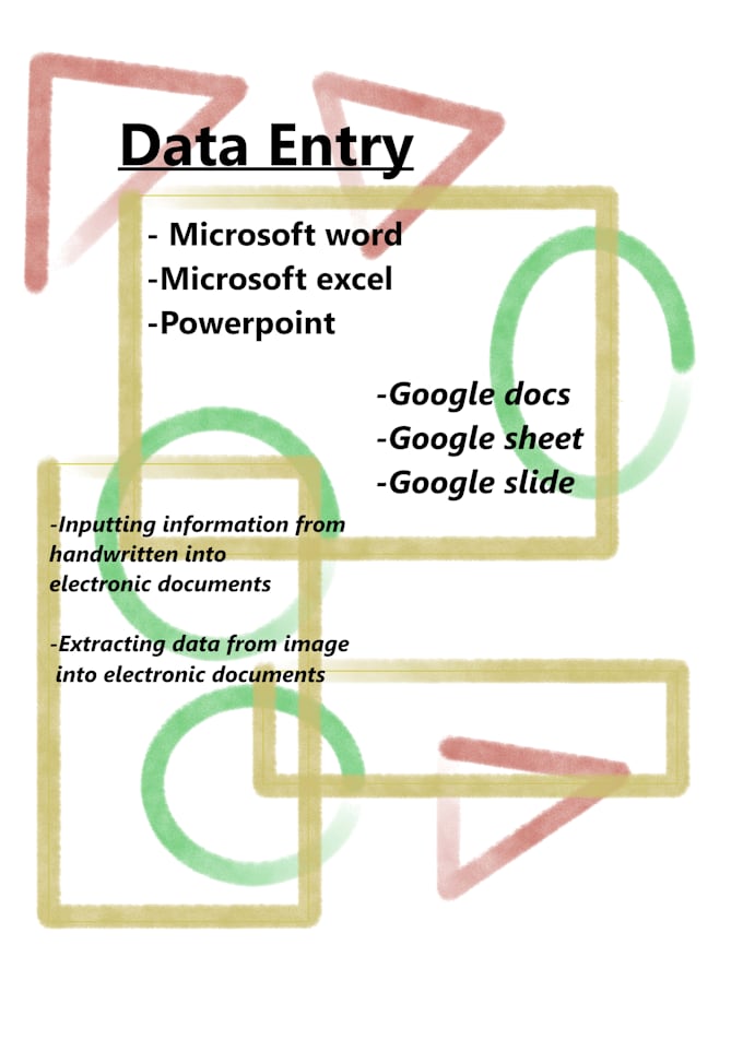 Data entry and word retyping with microsoft apps by Yichingwai | Fiverr