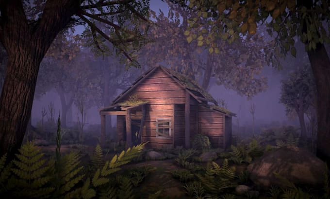 Design stylized fantasy 3d game environment, landscape design, 3d game ...