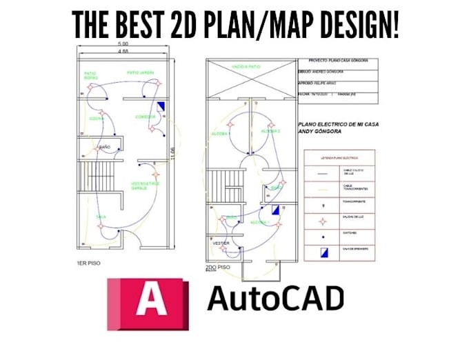Design professional plans or maps by Andy_gongora | Fiverr