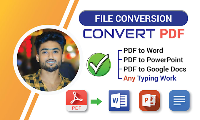 Convert pdf to word, google docs, powerpoint, and typing service by ...