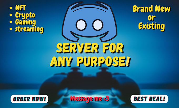 Create and setup a custom discord server for any purpose by Sonja_12 ...