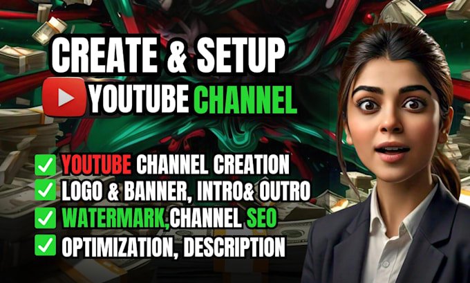 Create and setup youtube channel by Mominaraza916 | Fiverr