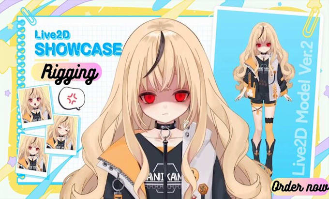 Do live2d vtuber model, 2d vtuber model, live2d rigging, vtube sudio by Lewadea12 | Fiverr