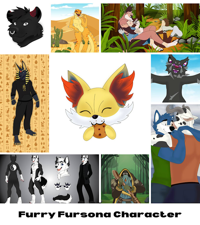 Draw fursona, furry characters, anthro character, furry art reference ...