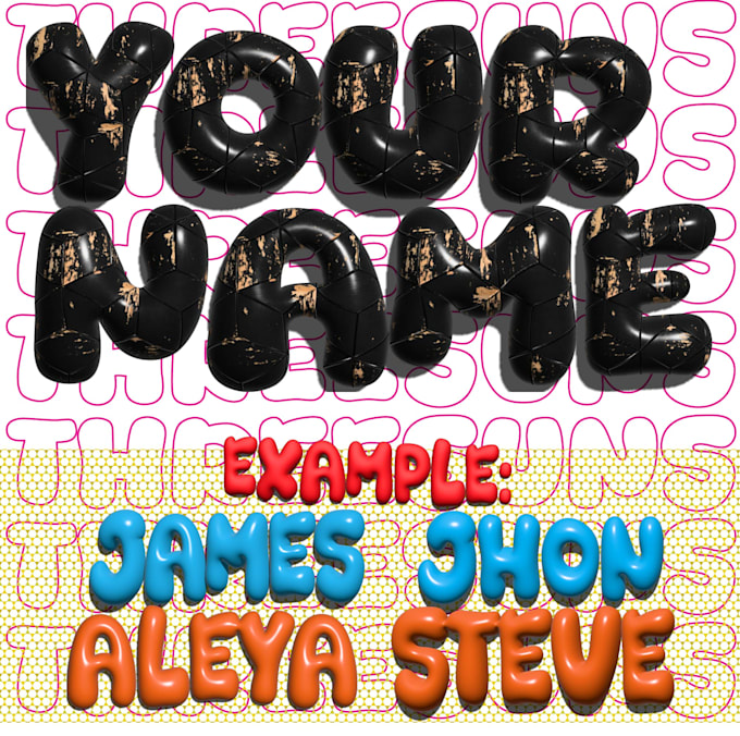 Make your name 3d by Alihafy | Fiverr