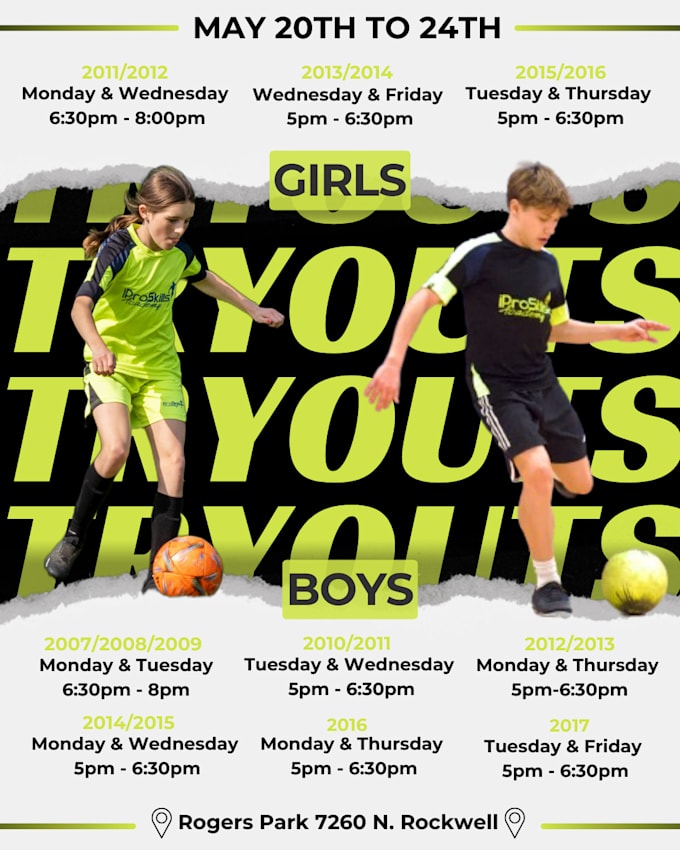 Make flyers and gameday posters for companies and sports teams by ...