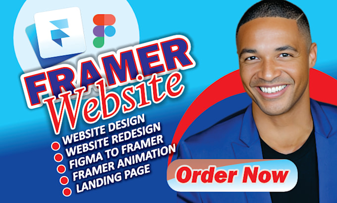 Build a responsive framer website design redesign figma to framer fix webflow by Charles_515 ...