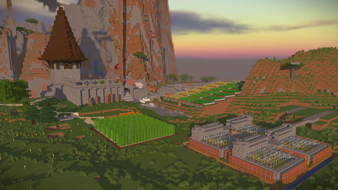 A high quality render of your minecraft world by Elnoxd | Fiverr