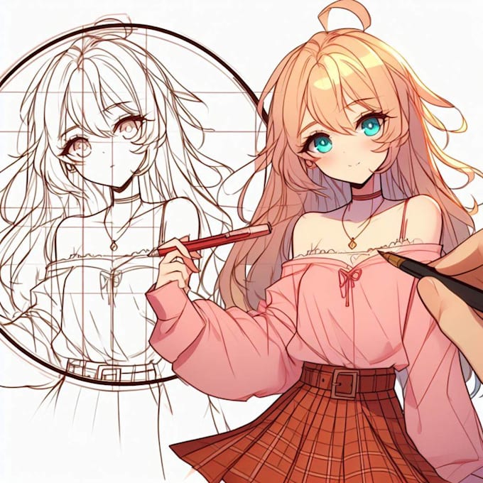 Draw manga anime fan art, anime pfp by Reebbeeksi | Fiverr