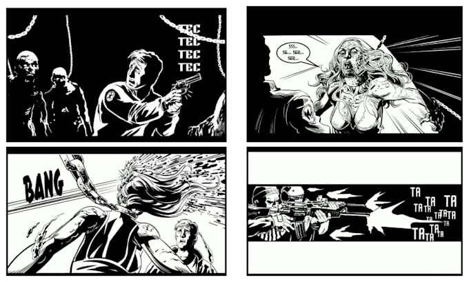 Make motion animation for comic art, manga, webtoon, manwha, manga ...