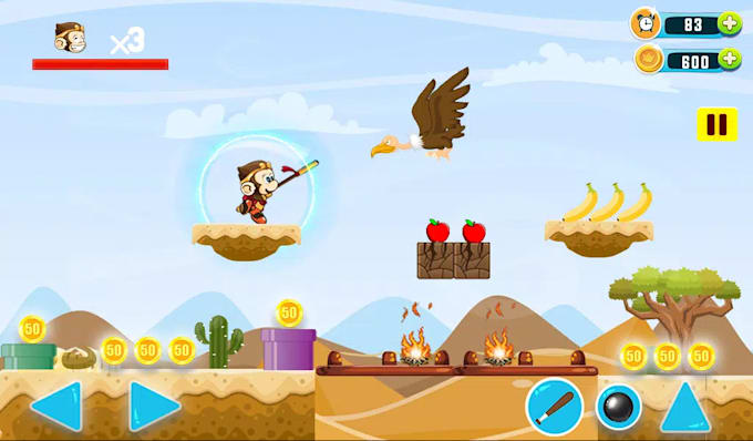 Develop unity 2d game, mobile game app development, 2d unity game app ...