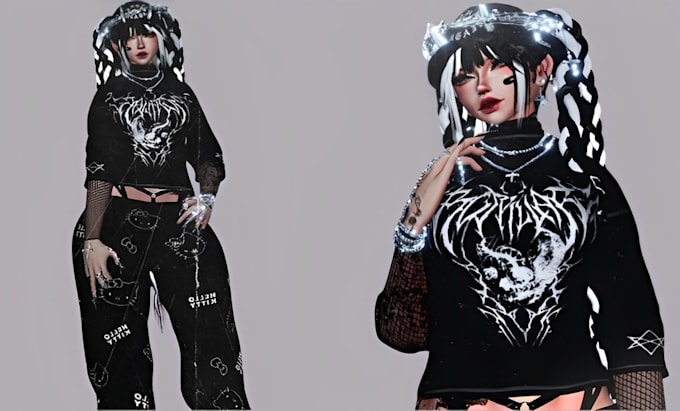 Create vrchat avatar, vr character, vrc model, vrc avatar, fursona ...