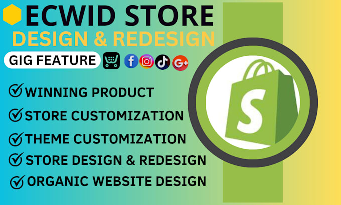 Setup ecwid store and design your ecwid ecommerce store by Ayomide48 | Fiverr