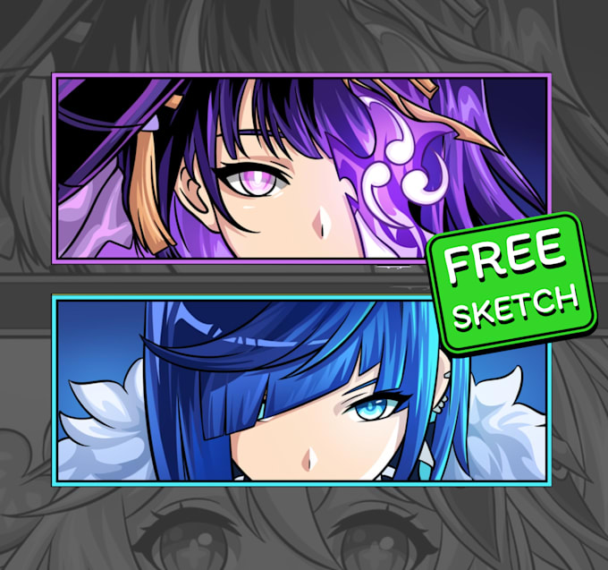 Make anime peeker sticker by Goosetaf | Fiverr