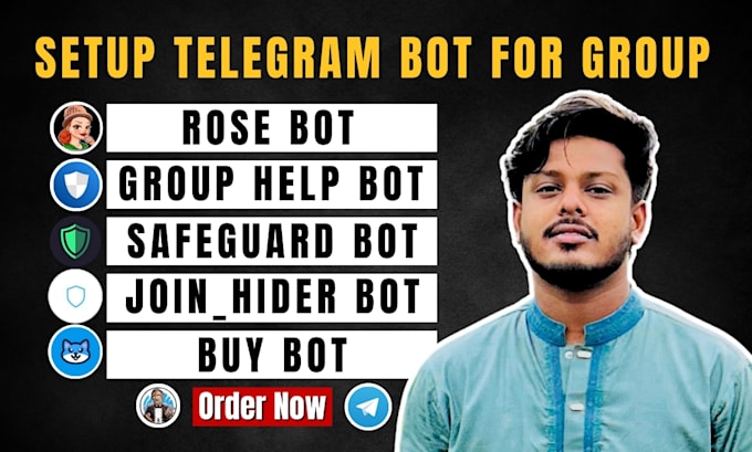 Create Telegram Group And Setup A Professional Telegram Group Bot For Your Group By Fivsikder