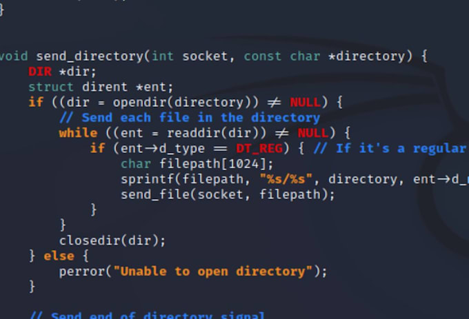 Implement socket programming in c by Danxjac | Fiverr