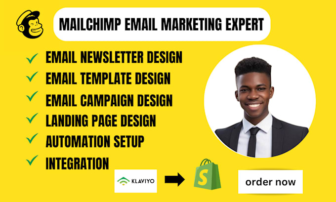 Do mailchimp email marketing campaign template automation by ...
