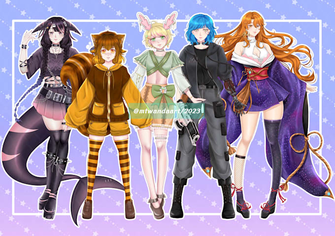 Create live2d model ready to rig for vtuber streaming by Mtwandaa | Fiverr