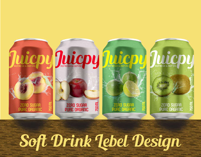 Do soft drink can label design for your product packaging by ...