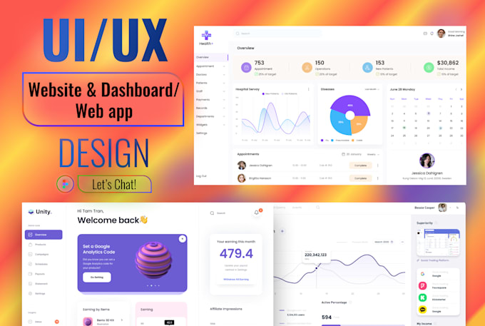 Diseño de interfaz de usuario del panel de administración saas, interfaz de usuario del panel de ...
