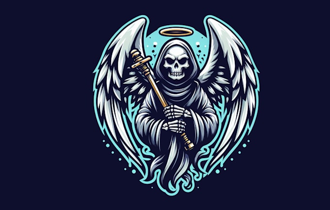 Design realistic angel death mascot logo only 12 hours by Randeal_olson ...