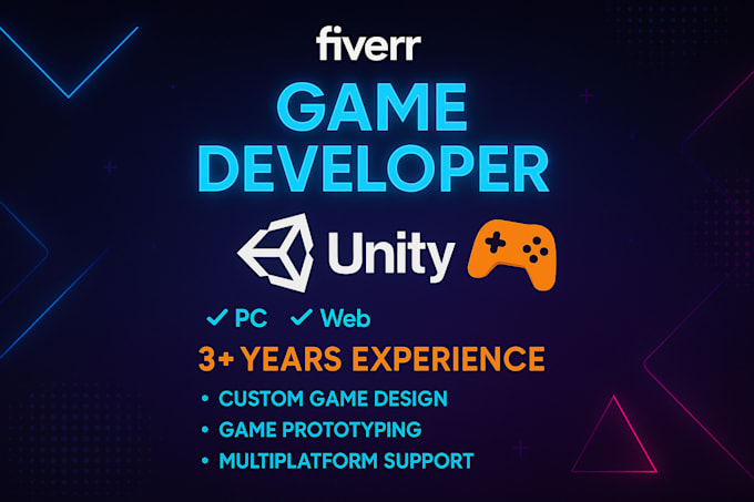 Do 2d 3d unity game development mobile beginner friendly by Xatabov | Fiverr