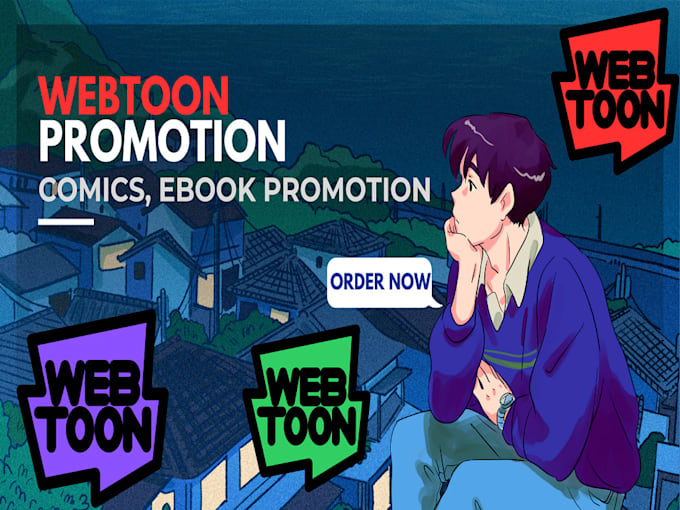 Do massive webtoon, wattpad, cartoon , comic book promotion for you by ...