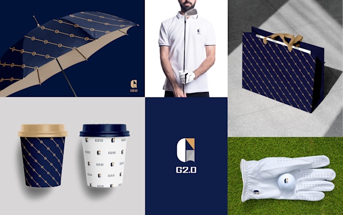 Build a fresh clean and premium brand visual identity guideline logo ...