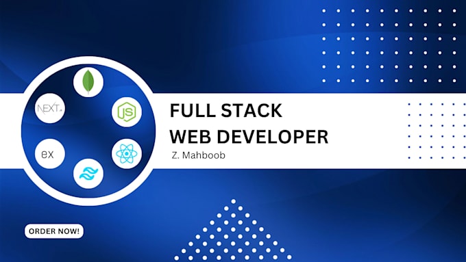 Be your full stack website developer using mern stack by Z_mahboob | Fiverr Be your full stack website developer using mern stack by Z_mahboob | Fiverr