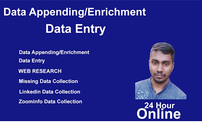Do data enrichment, data entry, missing data collection by Tazimdt | Fiverr