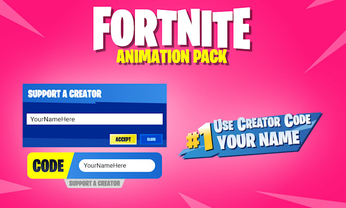 Create a fortnite support a creator animation pack for you by The ...