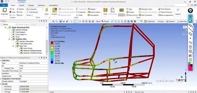 Assist you in static structural, fea, cfd ansys by Ijlalwasiq | Fiverr