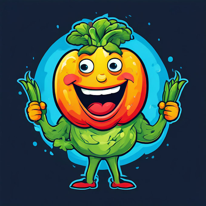 Design a cute and simple cartoon logo for your brand by Plekreon | Fiverr