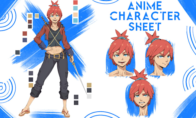 Draw anime, oc , dnd character reference sheet by Dylanjjp | Fiverr Draw anime, oc , dnd character reference sheet by Dylanjjp | Fiverr