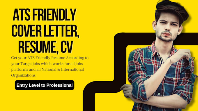 Write your ats friendly resume cv cover letter by Iammaliksher | Fiverr