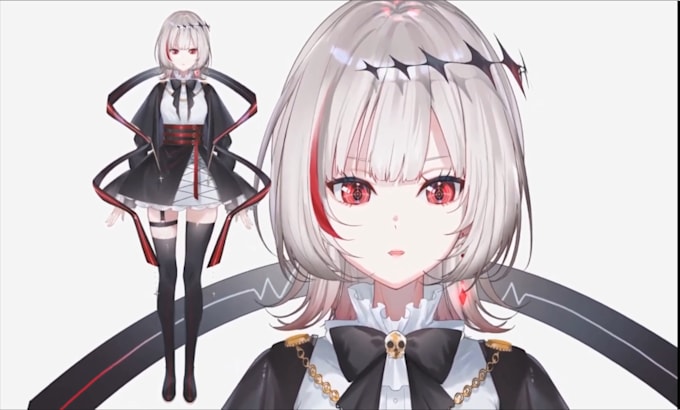 Make 2d animation of vtuber, vrchat, live 2d, furry avatar 2d character ...