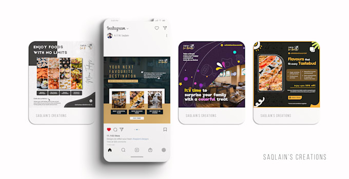 Create professional social media posts designs by Saqs_creatives | Fiverr
