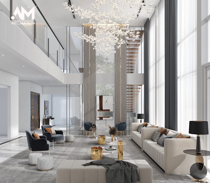 Do interior rendering and animation by Arcmation | Fiverr