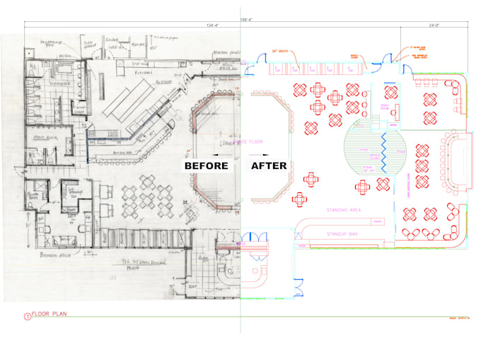 2d drawings of floor plans by Janak_kanojia | Fiverr
