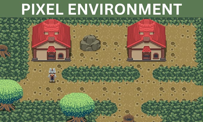 Create 2d pixel game art tileset, 2d pixel maps, 2d environment pixel ...