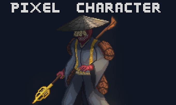 Draw retro pixel game art pixel art character animation 2d sprite sheet ...