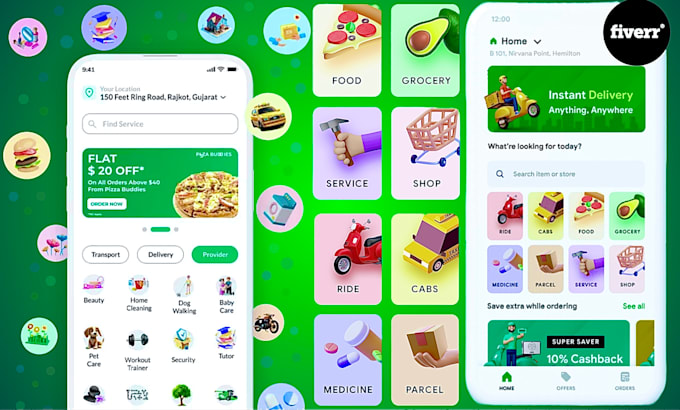 Build gojek clone, handyman, home service, on demand, multi service ...