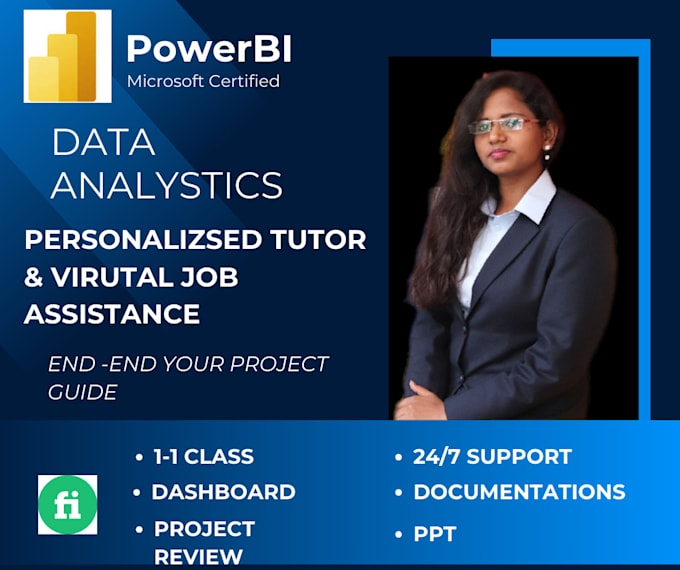Be your powerbi tutor and virtual assistant in data analyst by Kavisha612 | Fiverr