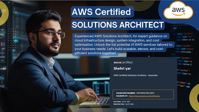 Certified aws solutions architect for secure cloud solutions by Shary ...