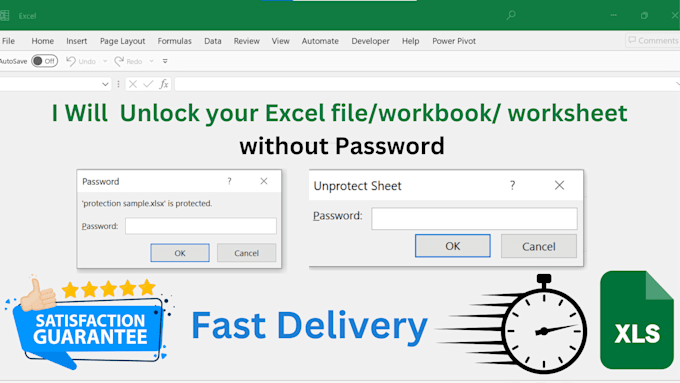 Remove excel protection without password by Valueframz | Fiverr
