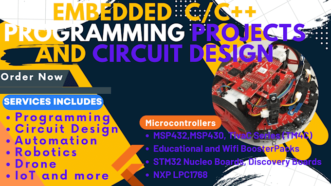 Do Embedded C Cpp Coding For Msp Tivac Stm32 And Lpc Boards By Tayyab2292 Fiverr